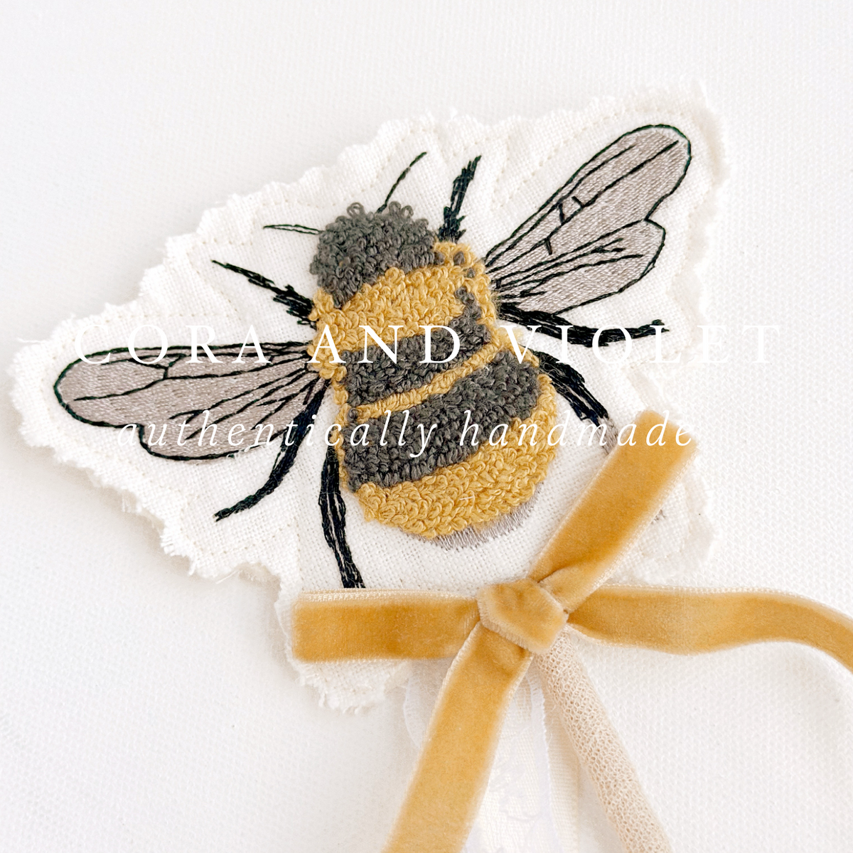Betsy Bee | Embroidered Honey Bee Sensory Wand – Cora and Violet