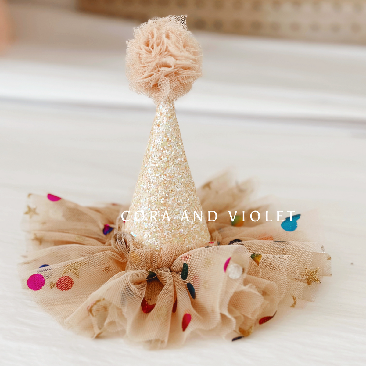Confetti party hat – Cora and Violet