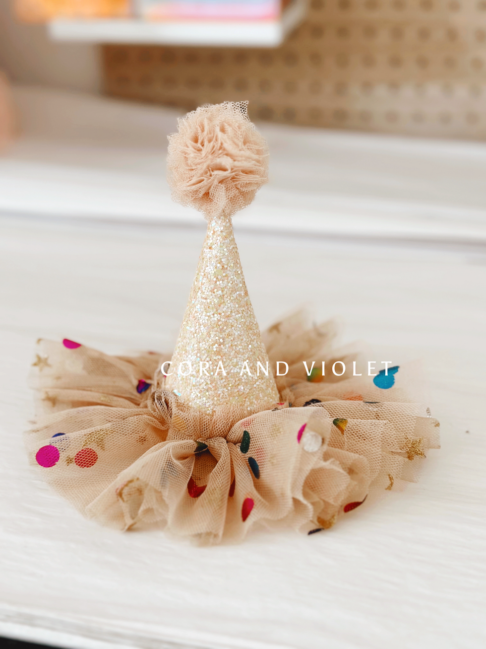 Confetti party hat – Cora and Violet