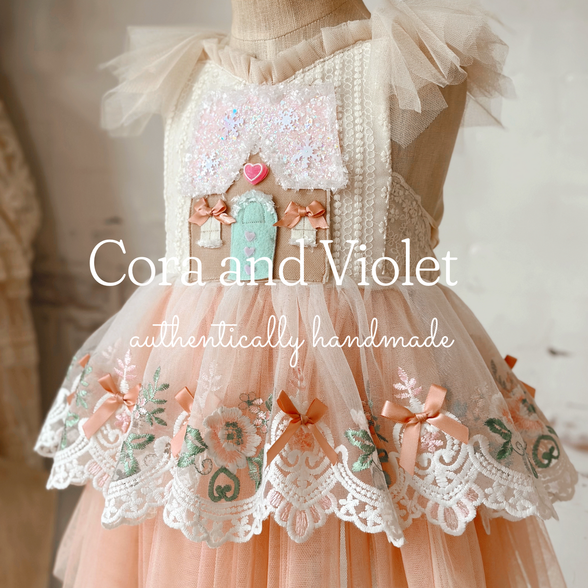 Sugar- pastel gingerbread dress EXPRESS – Cora and Violet