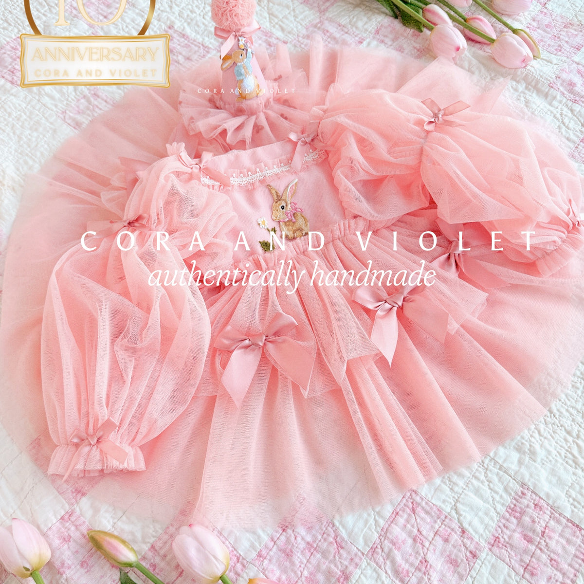 Some Bunny Pink Limited Edition Dress Set – Cora and Violet