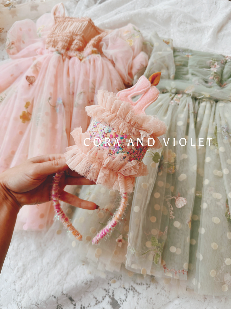 Birthday cake headband – Cora and Violet